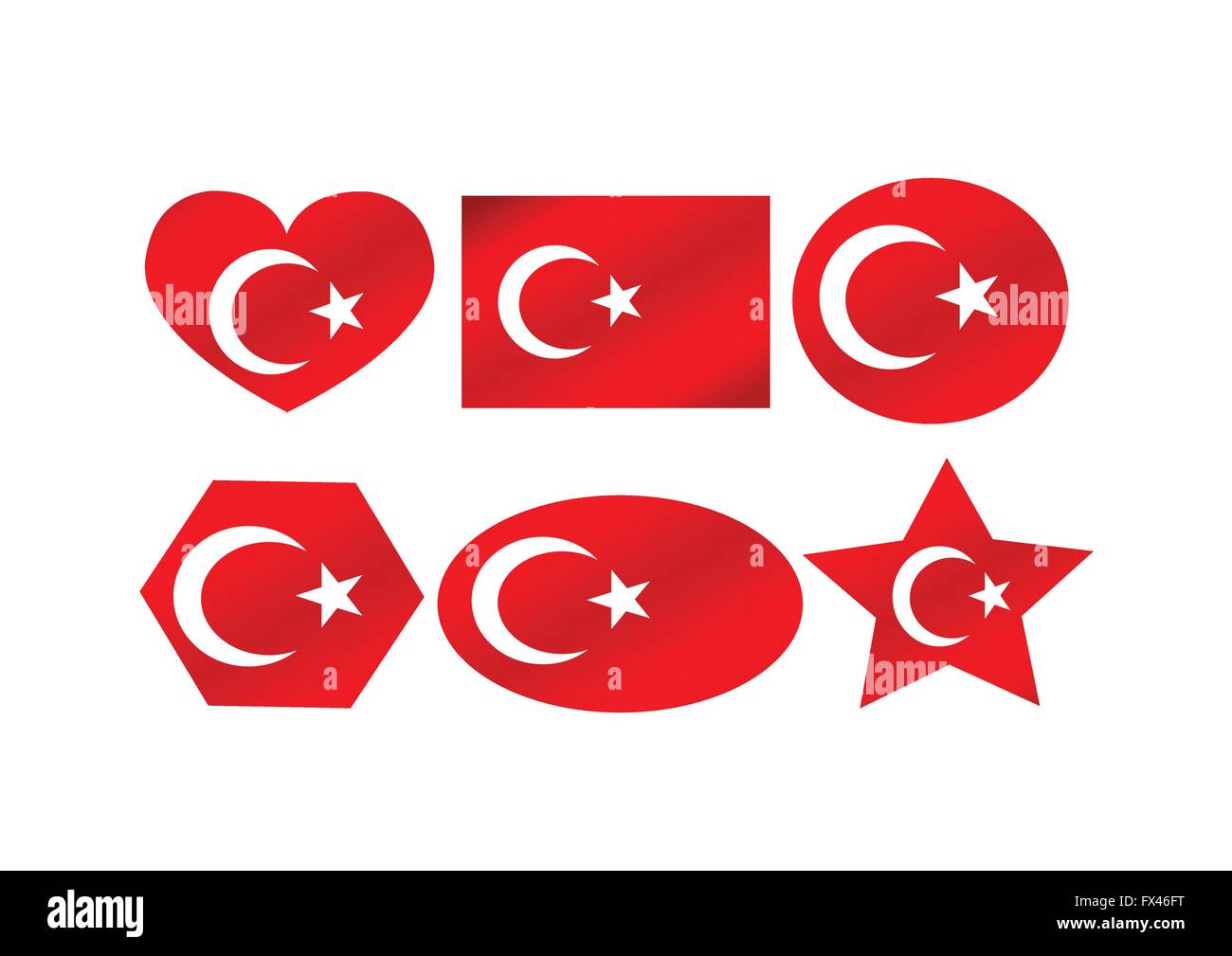 Flag of Turkey themes idea design Stock Vector Image & Art - Alamy