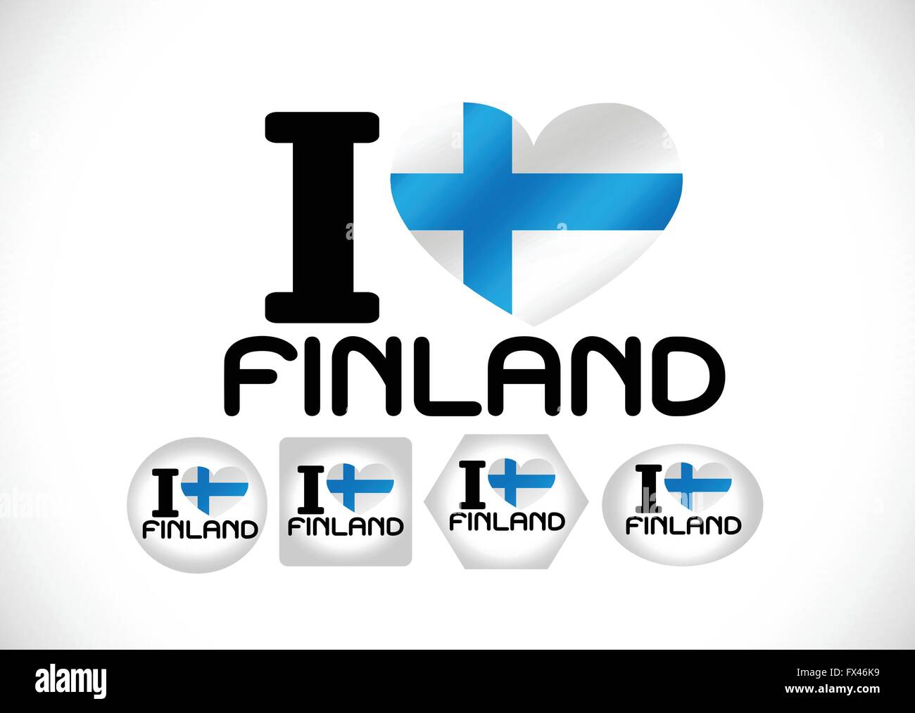 National flag of Finland themes idea design Stock Vector Image & Art ...