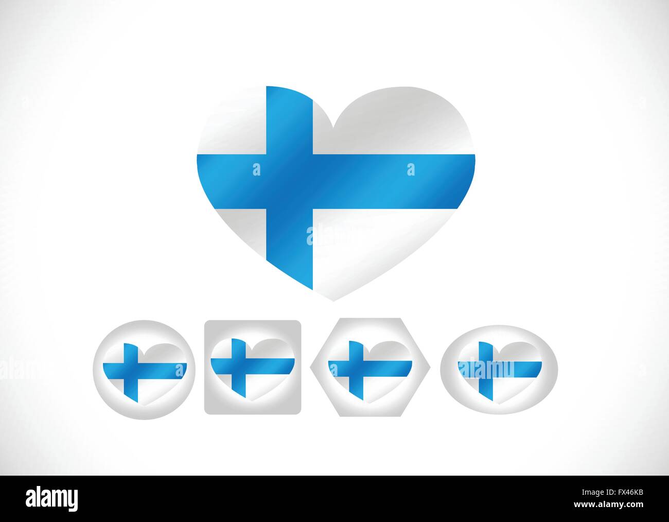 National flag of Finland themes idea design Stock Vector Image & Art ...