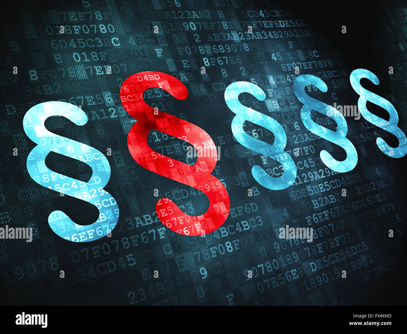 Law concept: Paragraph on digital background Stock Photo - Alamy