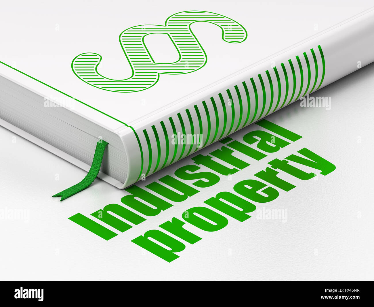 Law concept: book Paragraph, Industrial Property on white background ...