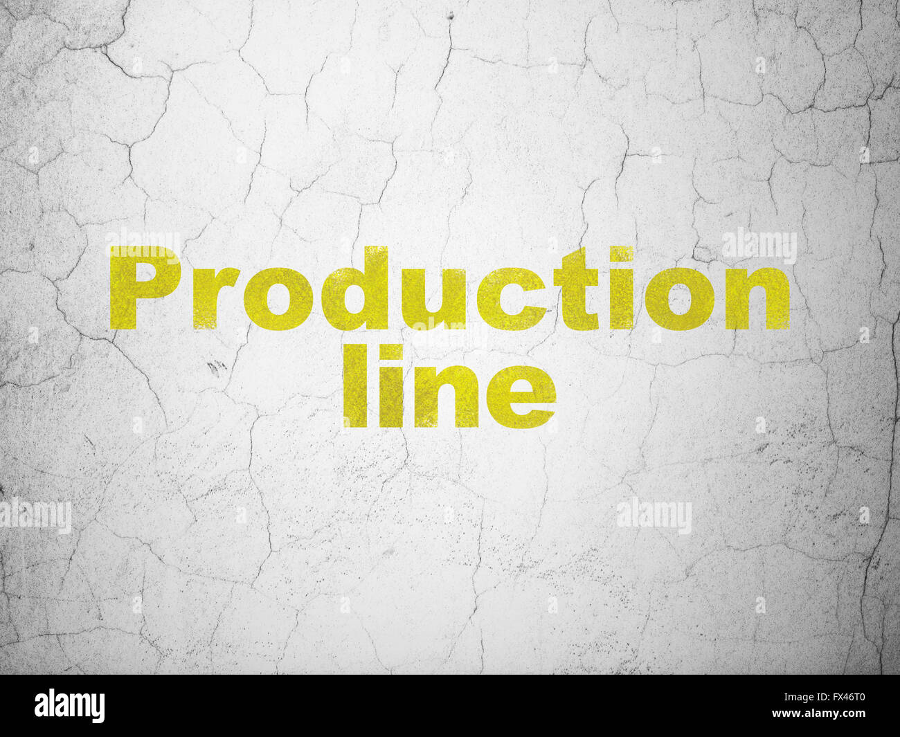Manufacuring concept: Production Line on wall background Stock Photo ...
