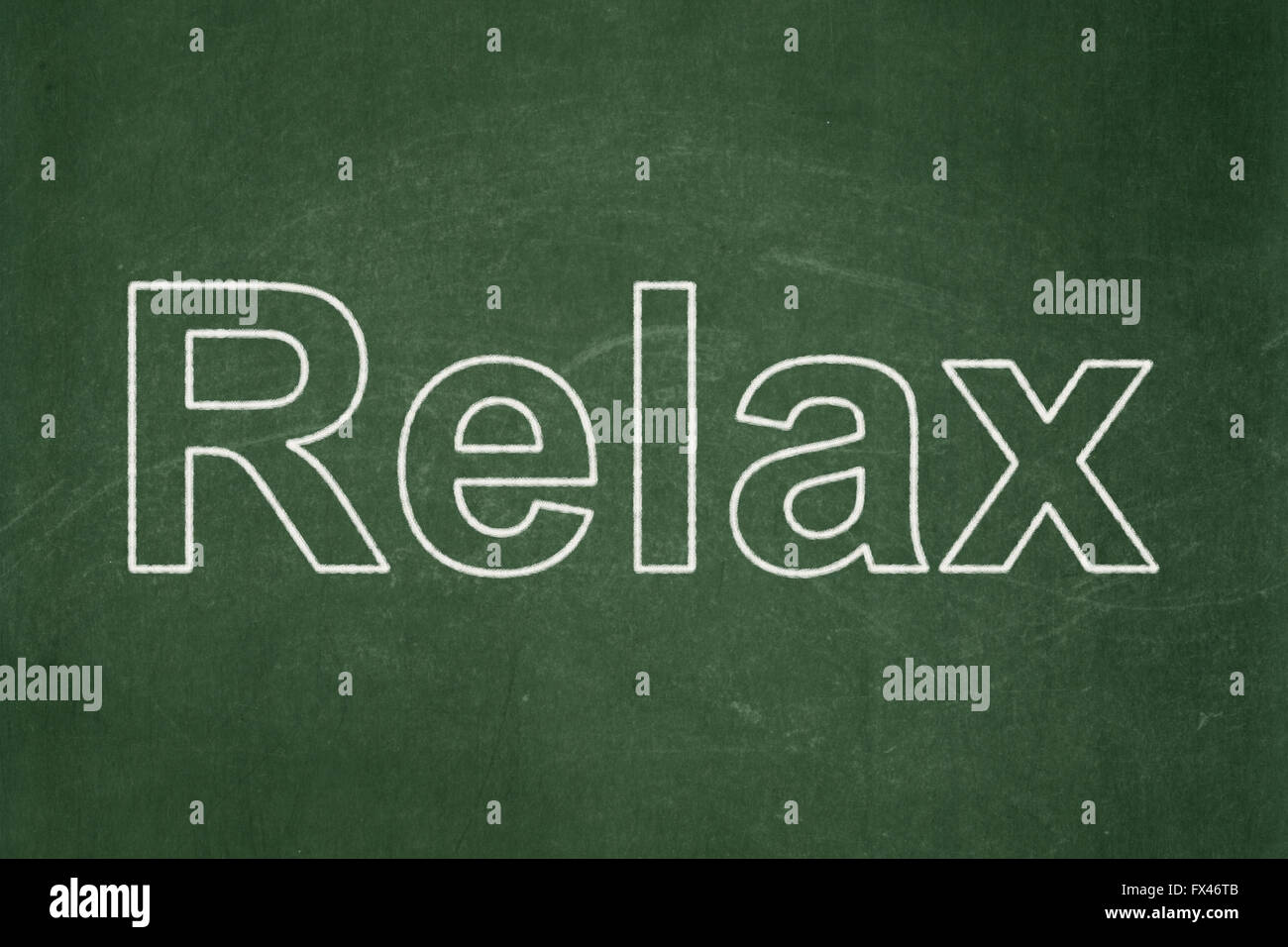 Entertainment, concept: Relax on chalkboard background Stock Photo - Alamy