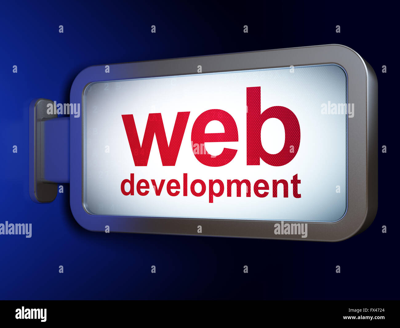 Web design concept: Web Development on billboard background Stock Photo ...