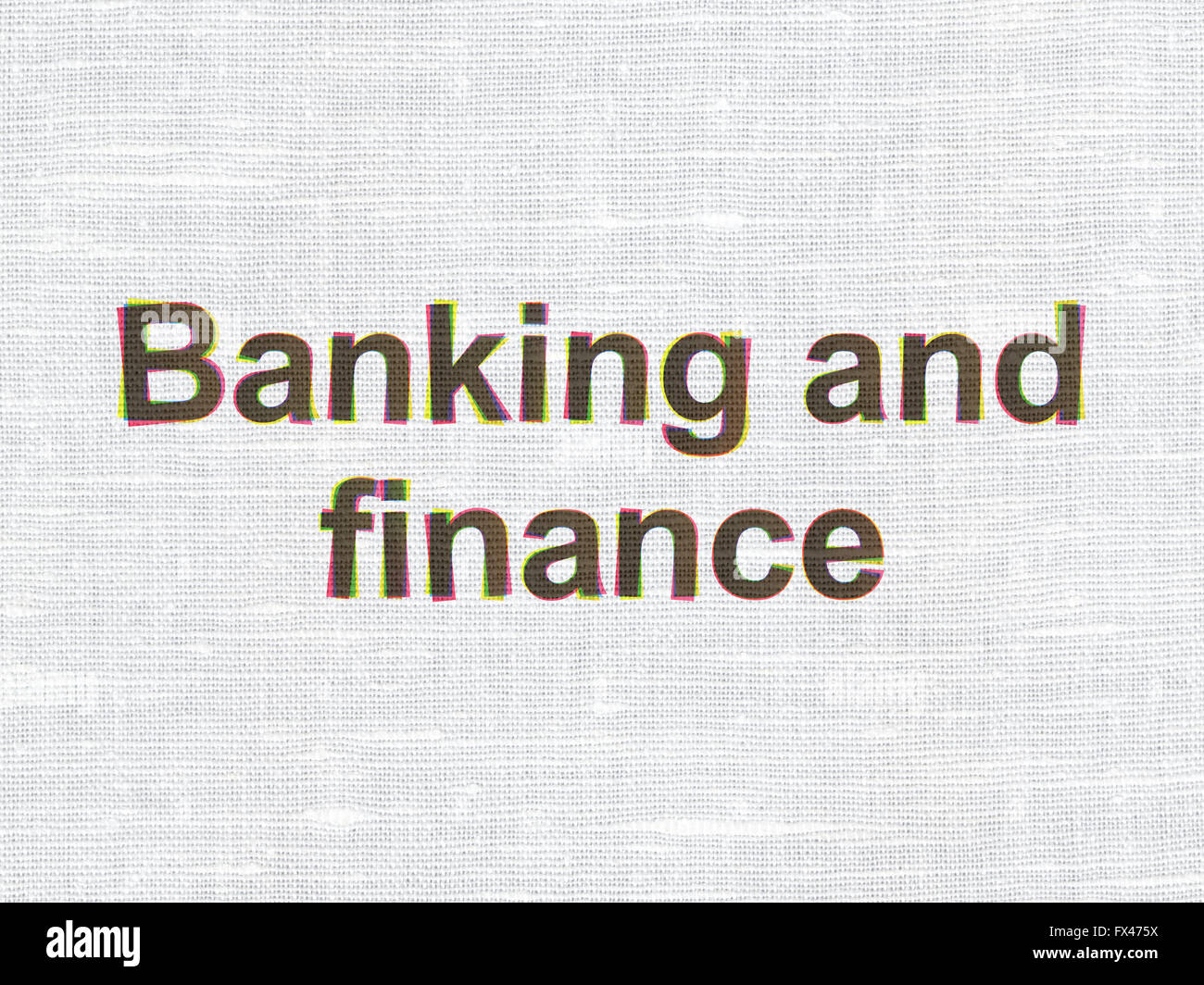 Currency concept: Banking And Finance on fabric texture background ...