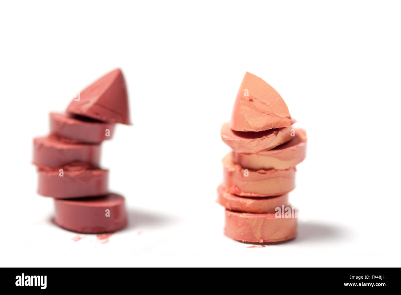 Lipstick smear orange hi-res stock photography and images - Alamy