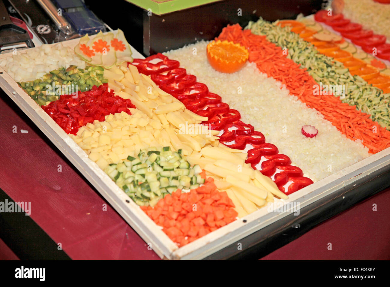 vegetarian food stall Stock Photo - Alamy