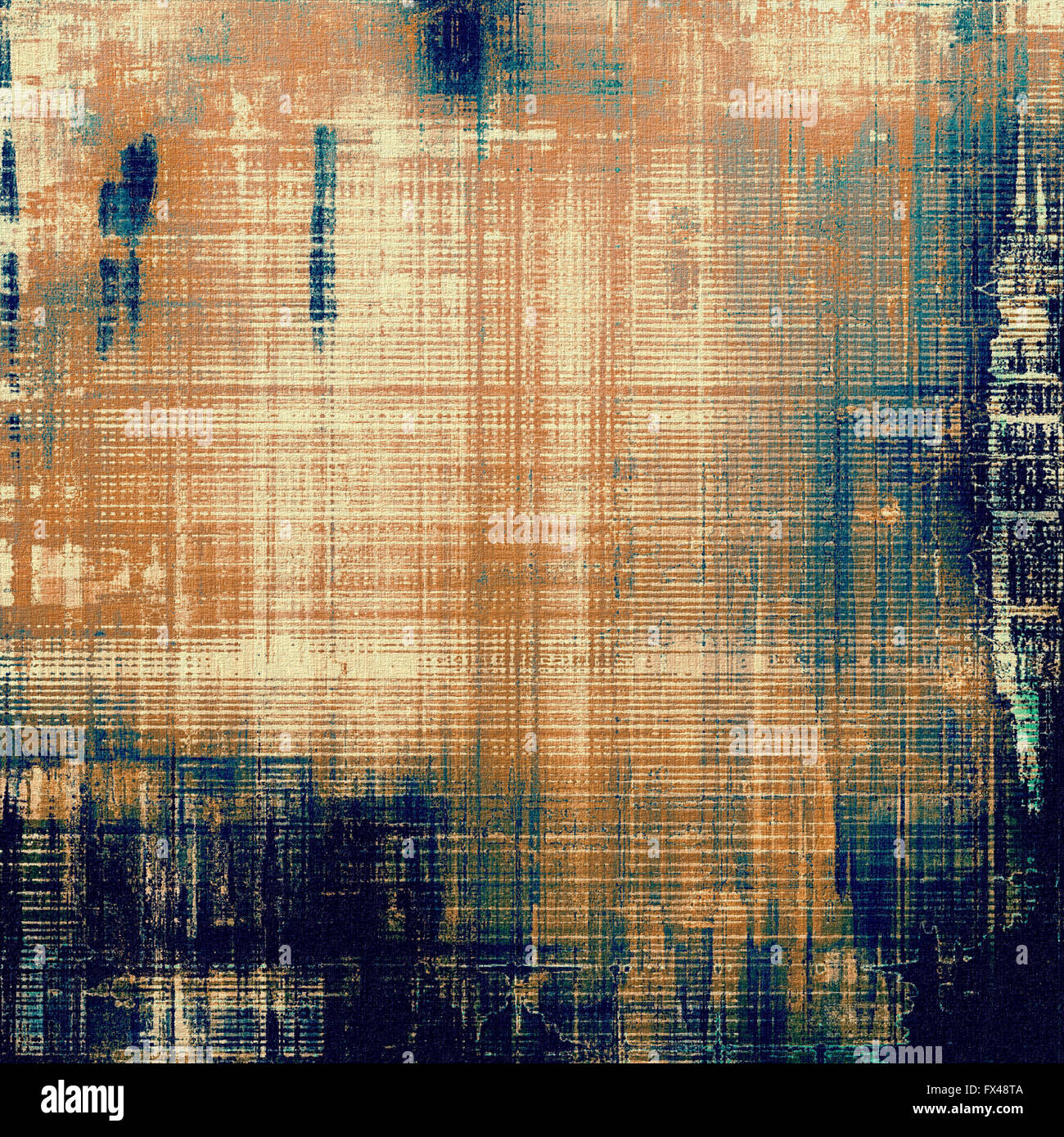 Antique vintage texture, old-fashioned weathered background. With ...