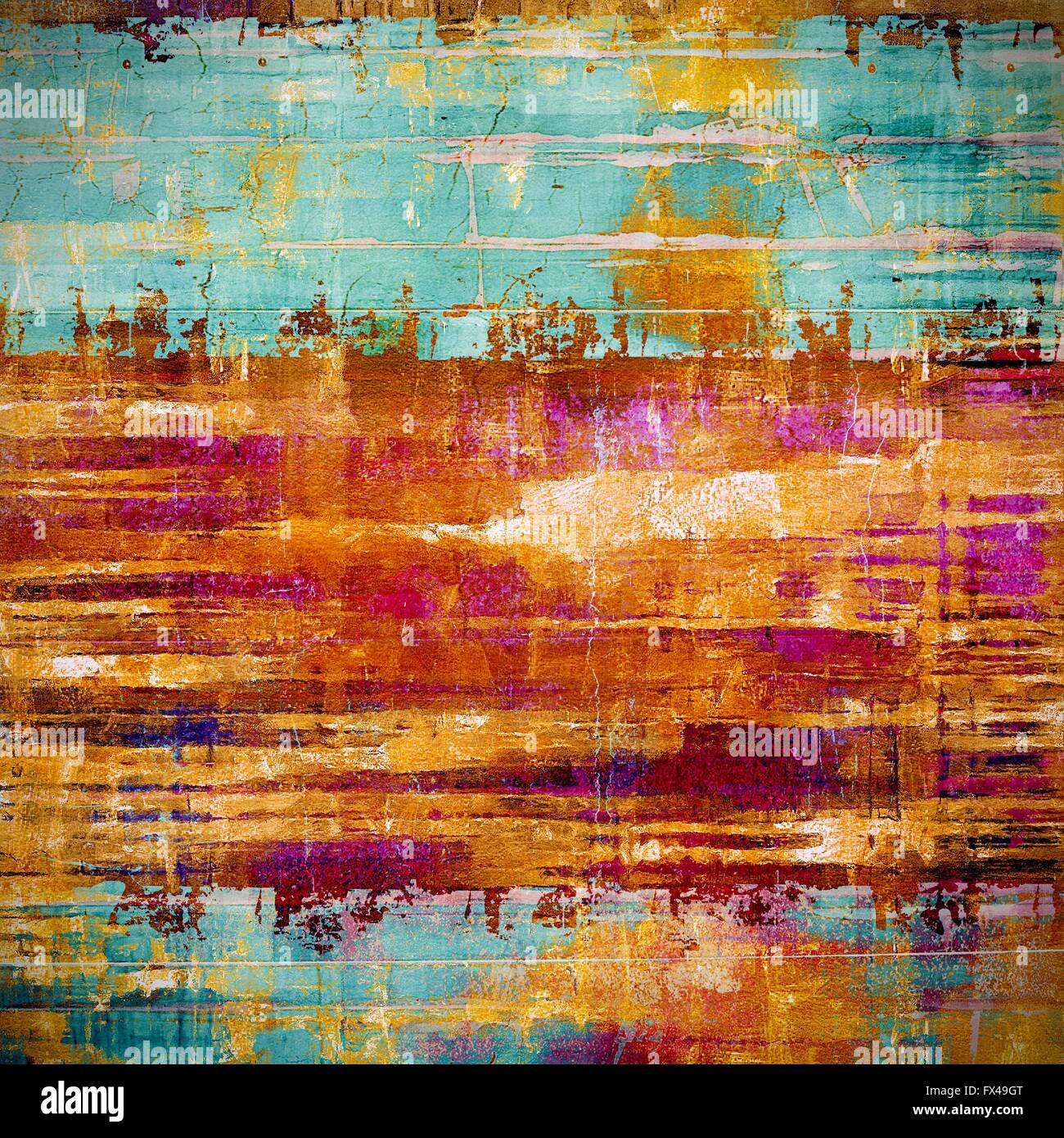 Old-style background, aging texture. With different color patterns ...