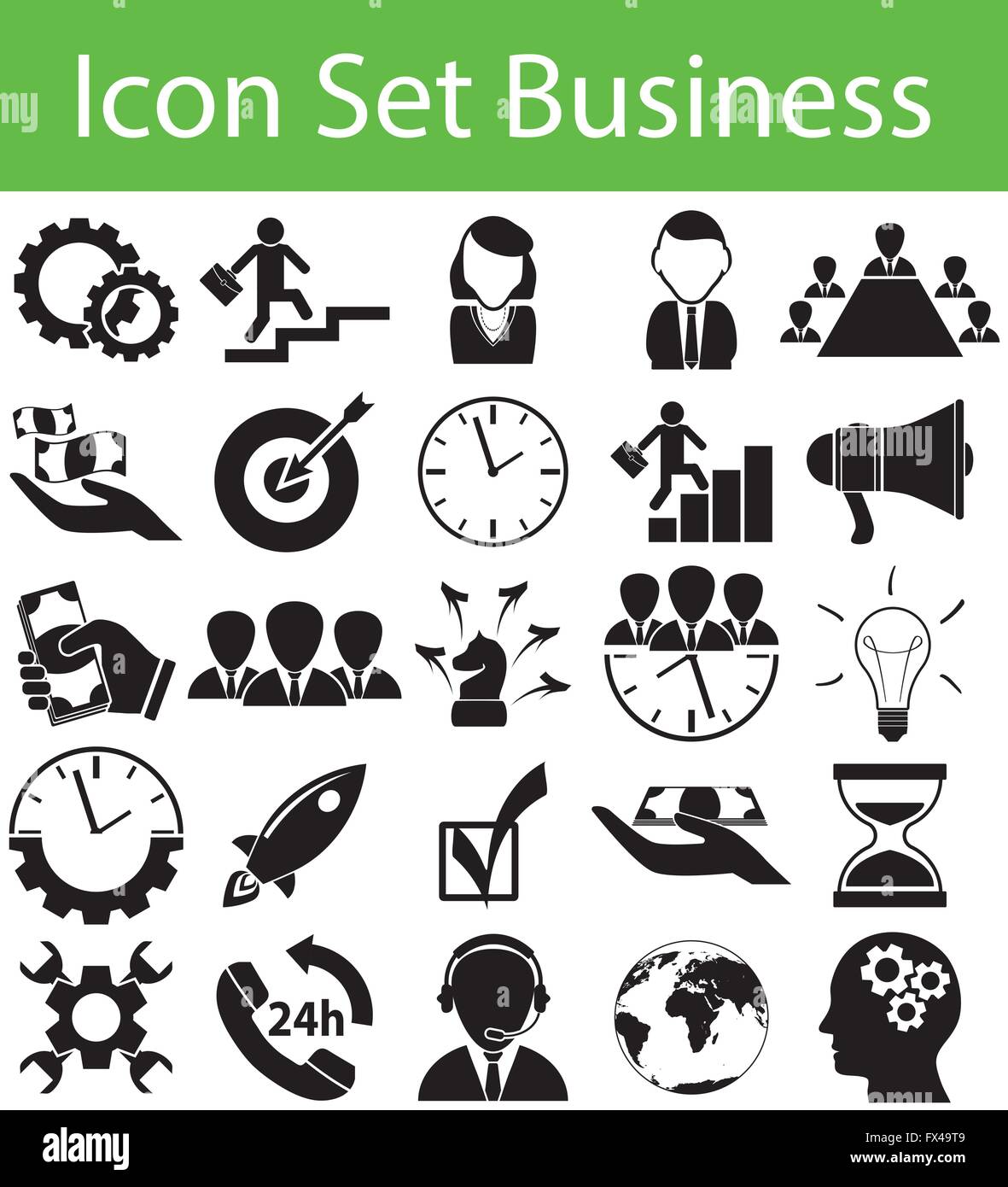 Icon Set Business with 25 icons for the creative use in graphic design ...