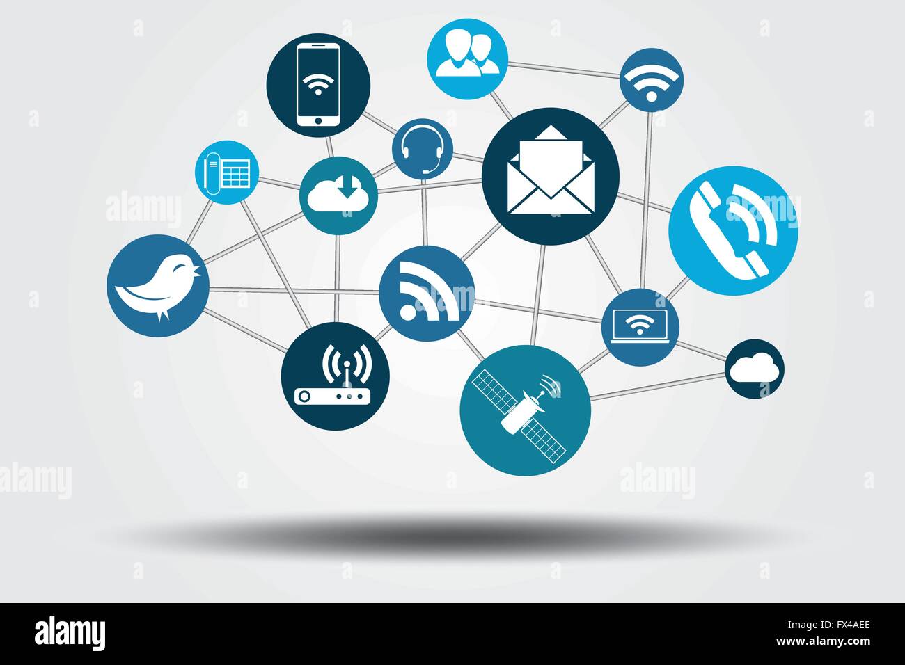 Communication vector vectors hi-res stock photography and images - Alamy