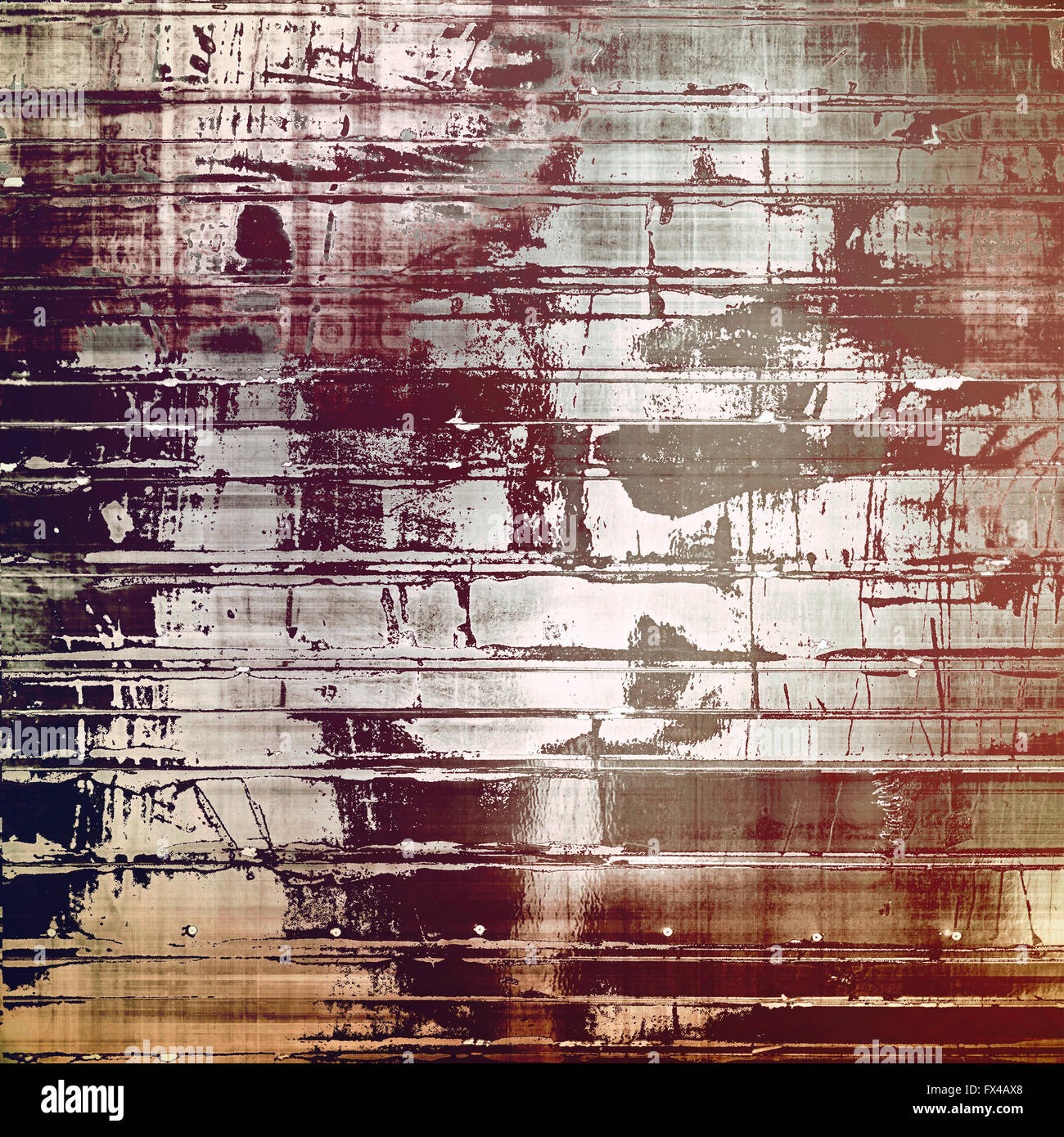 Abstract grunge background with retro design elements and different ...