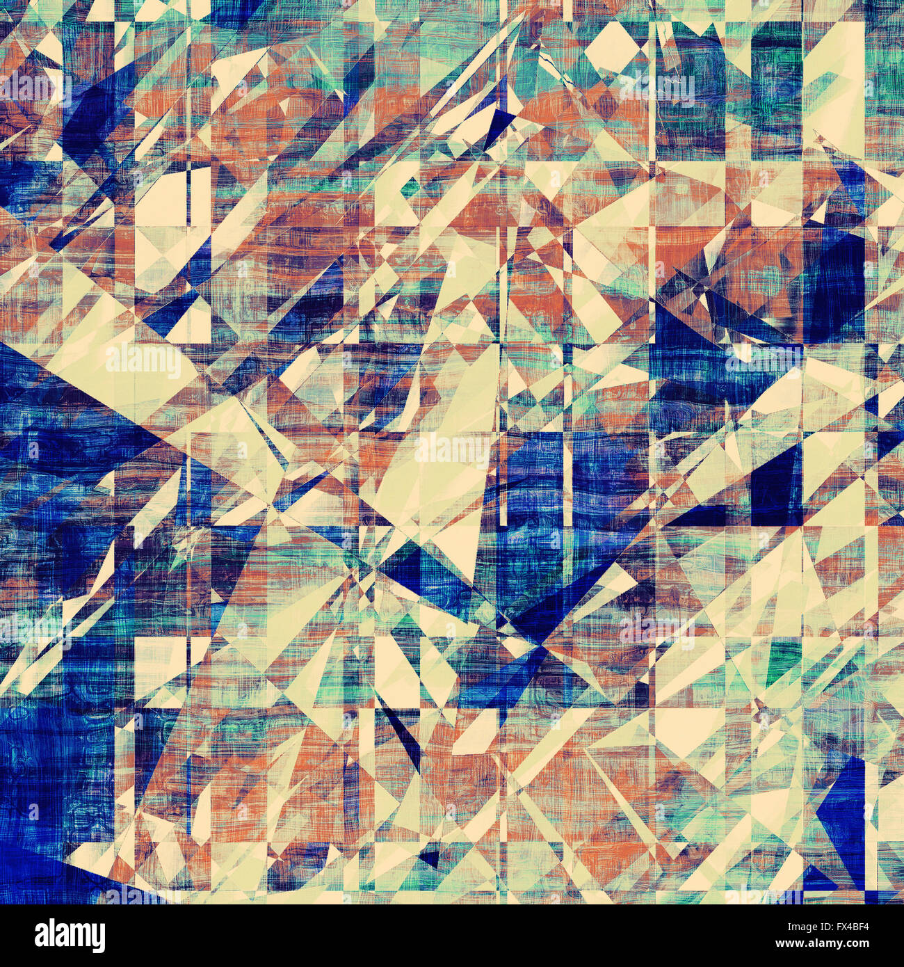 Old scratched retro-style background. With different color patterns ...