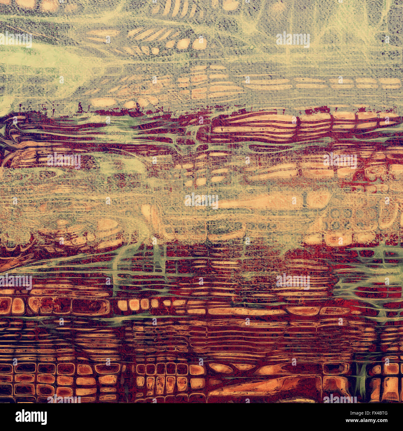 Antique vintage texture, old-fashioned weathered background. With ...