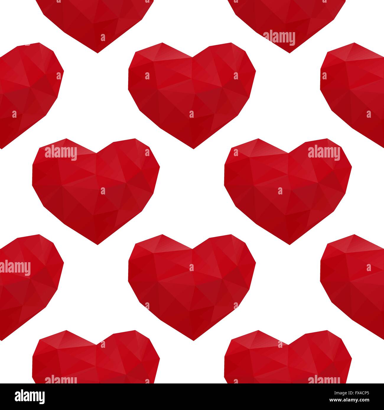 hearts low poly seamless Stock Vector Image & Art - Alamy