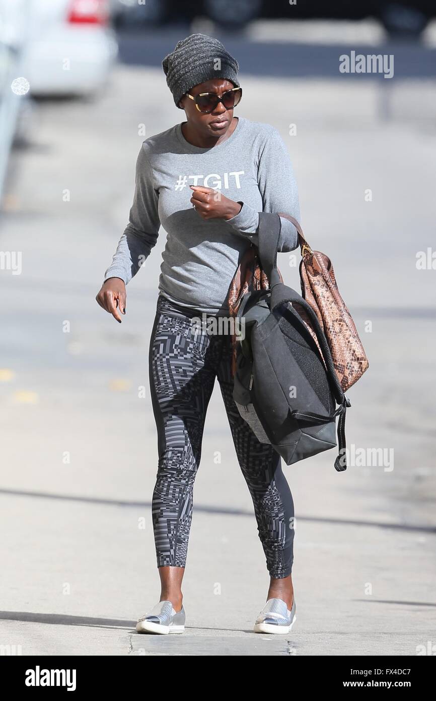 Viola Davis seen arriving at the ABC studios for 'Jimmy Kimmel Live ...