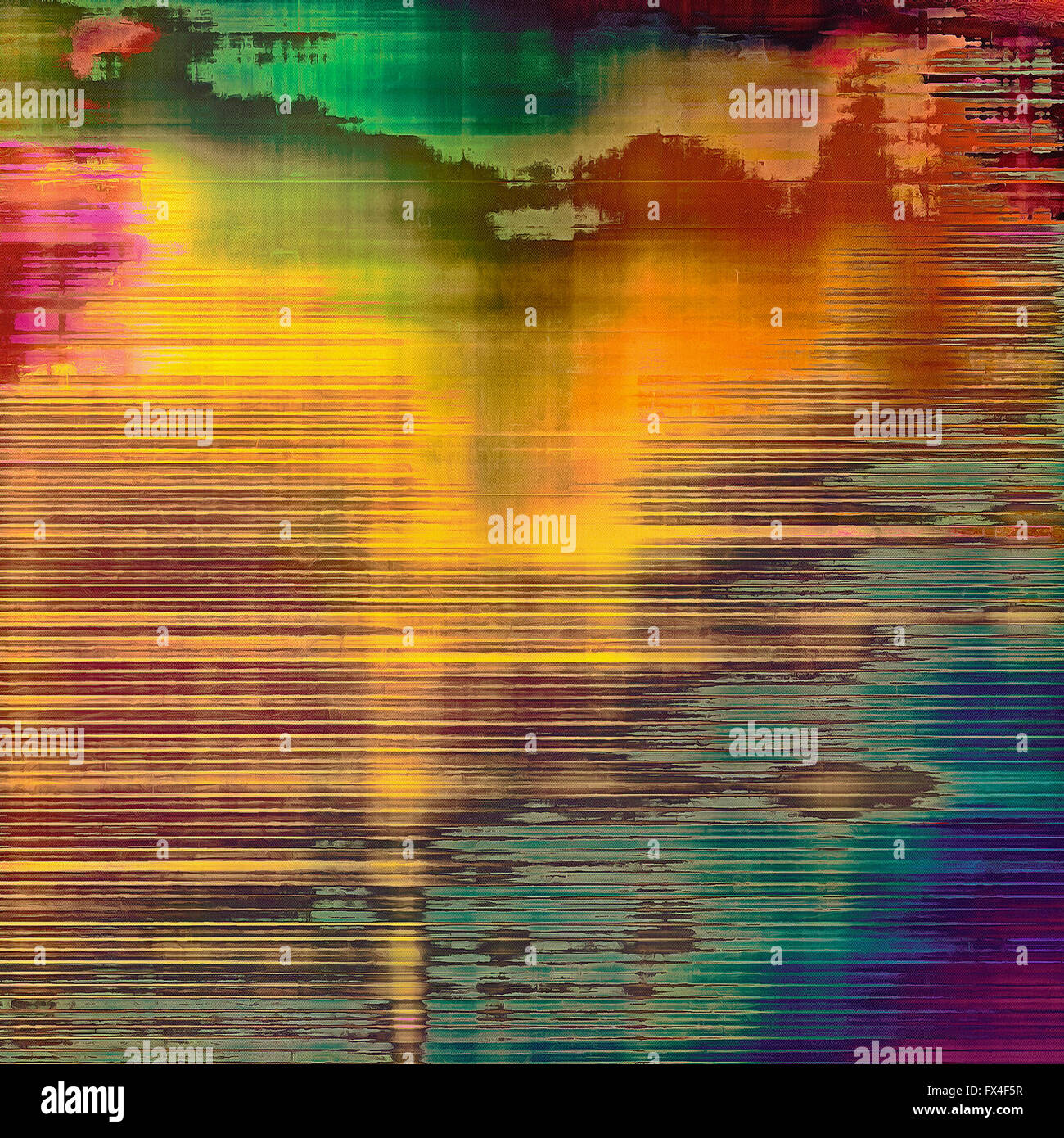 Grunge aging texture, art background. With different color patterns ...