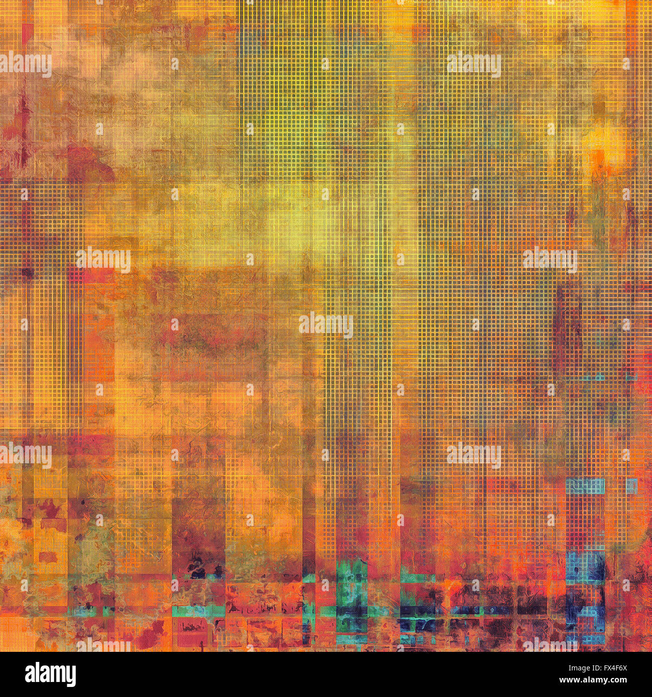 Old-style background, aging texture. With different color patterns ...