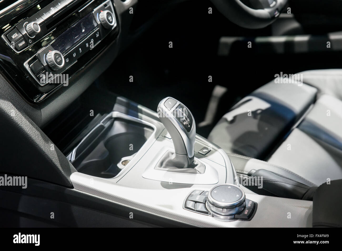 Automatic transmission gear shift in car Stock Photo - Alamy