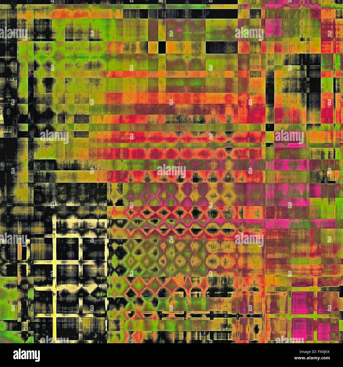 Old grunge antique texture. With different color patterns: red (orange ...