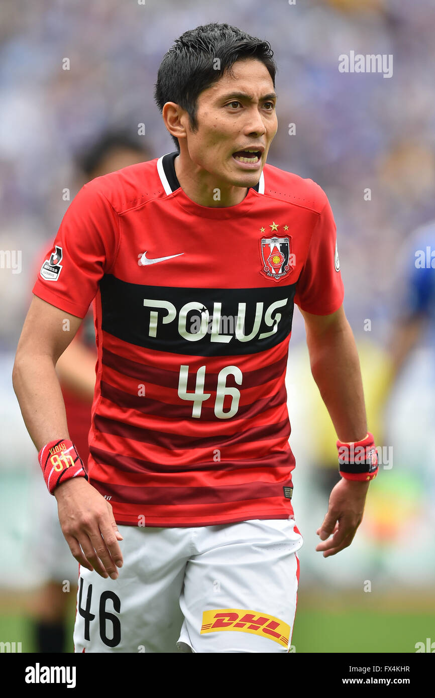Kanagawa, Japan. 10th Apr, 2016. Ryota Moriwaki (Reds) Football/Soccer : 2016 J1 League 1st ...