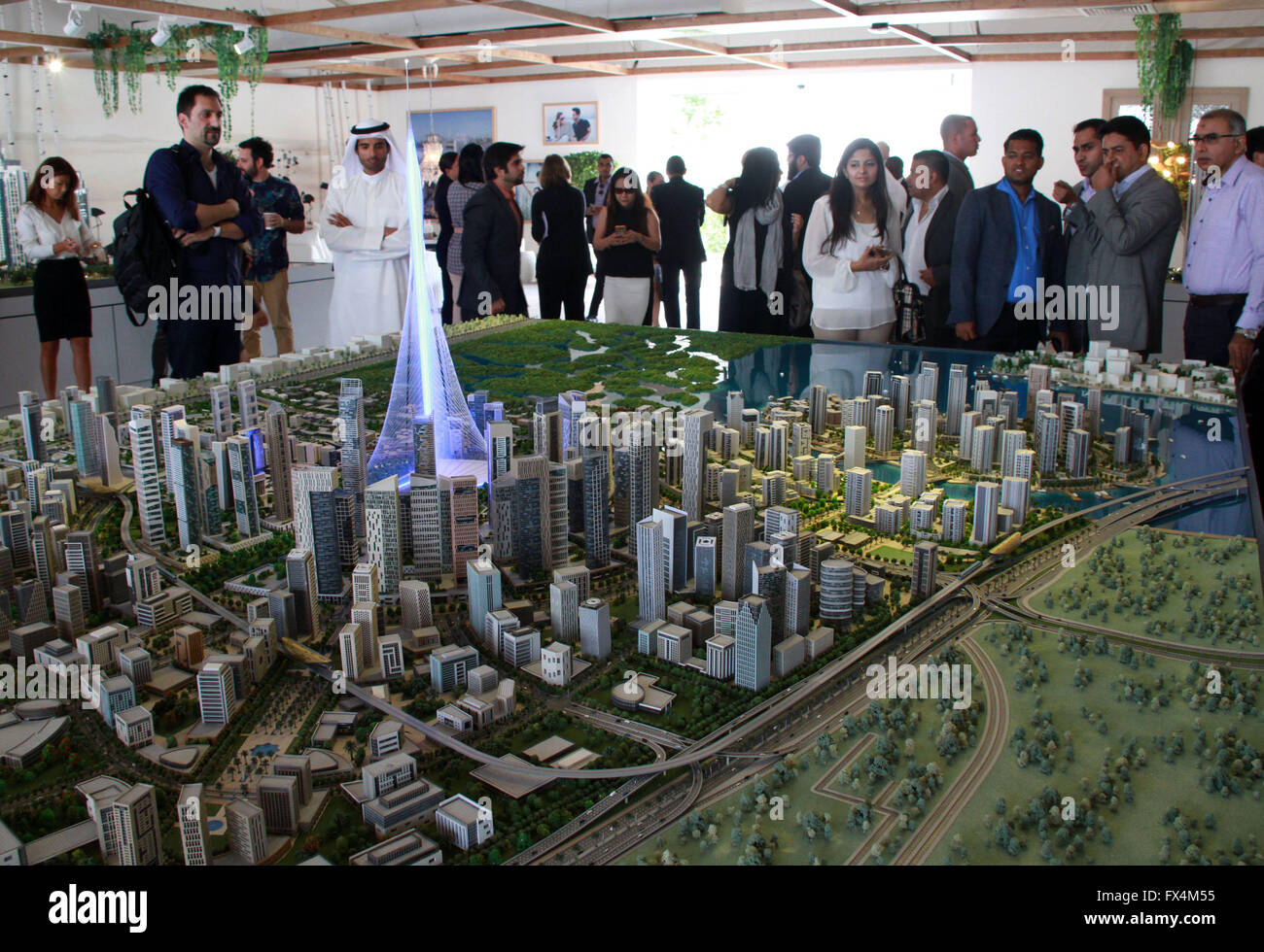 Dubai, United Arab Emirates (UAE). 10th Apr, 2016. The model of The ...