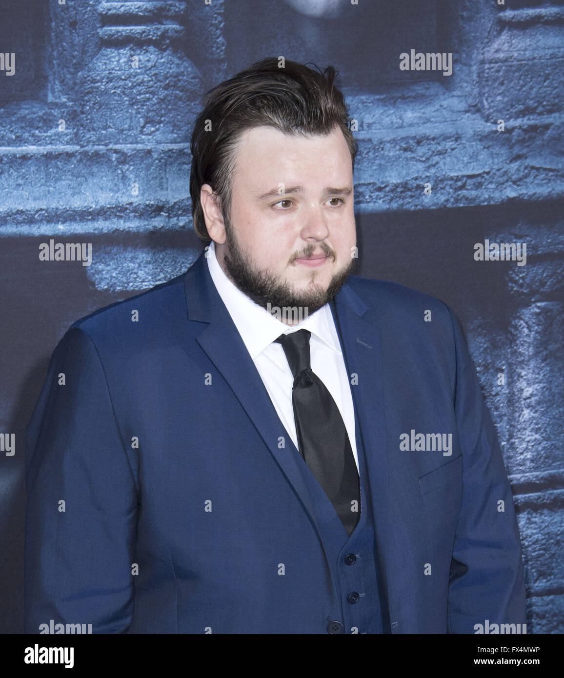 Hollywood, California, USA. 10th Apr, 2016. John Bradley as Samwell ...