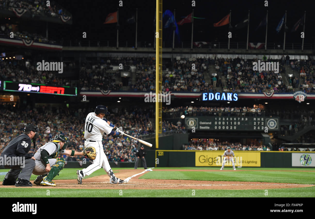 Seattle, Washington, USA. 8th Apr, 2016. Lee Dae-Ho (Mariners) MLB ...
