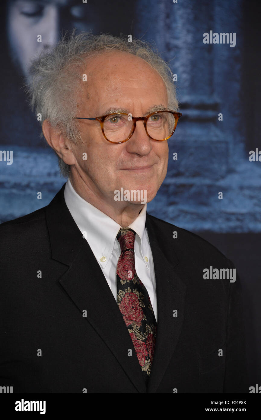 Los Angeles, California, USA. 10th April, 2016. Actor Jonathan Pryce at ...