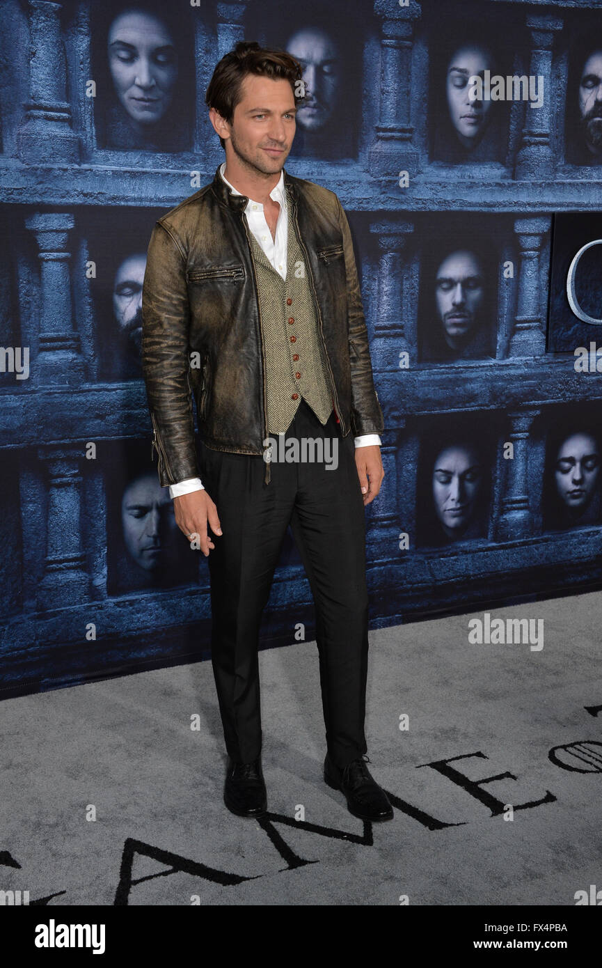 Los Angeles, California, USA. 10th April, 2016. Actor Michiel Huisman ...