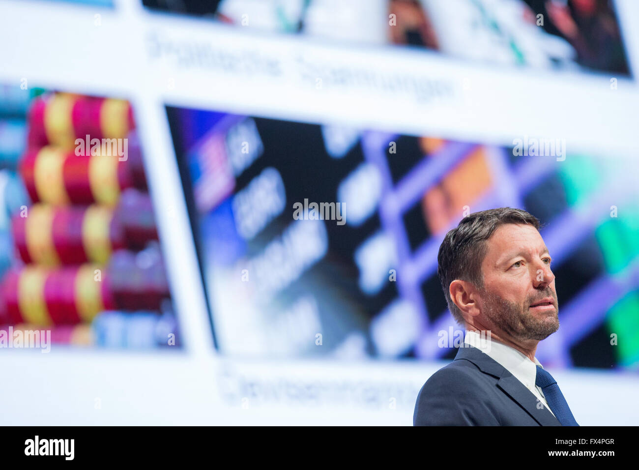 Duesseldorf, Germany. 11th Apr, 2016. The outgoing CEO of Henkel ...