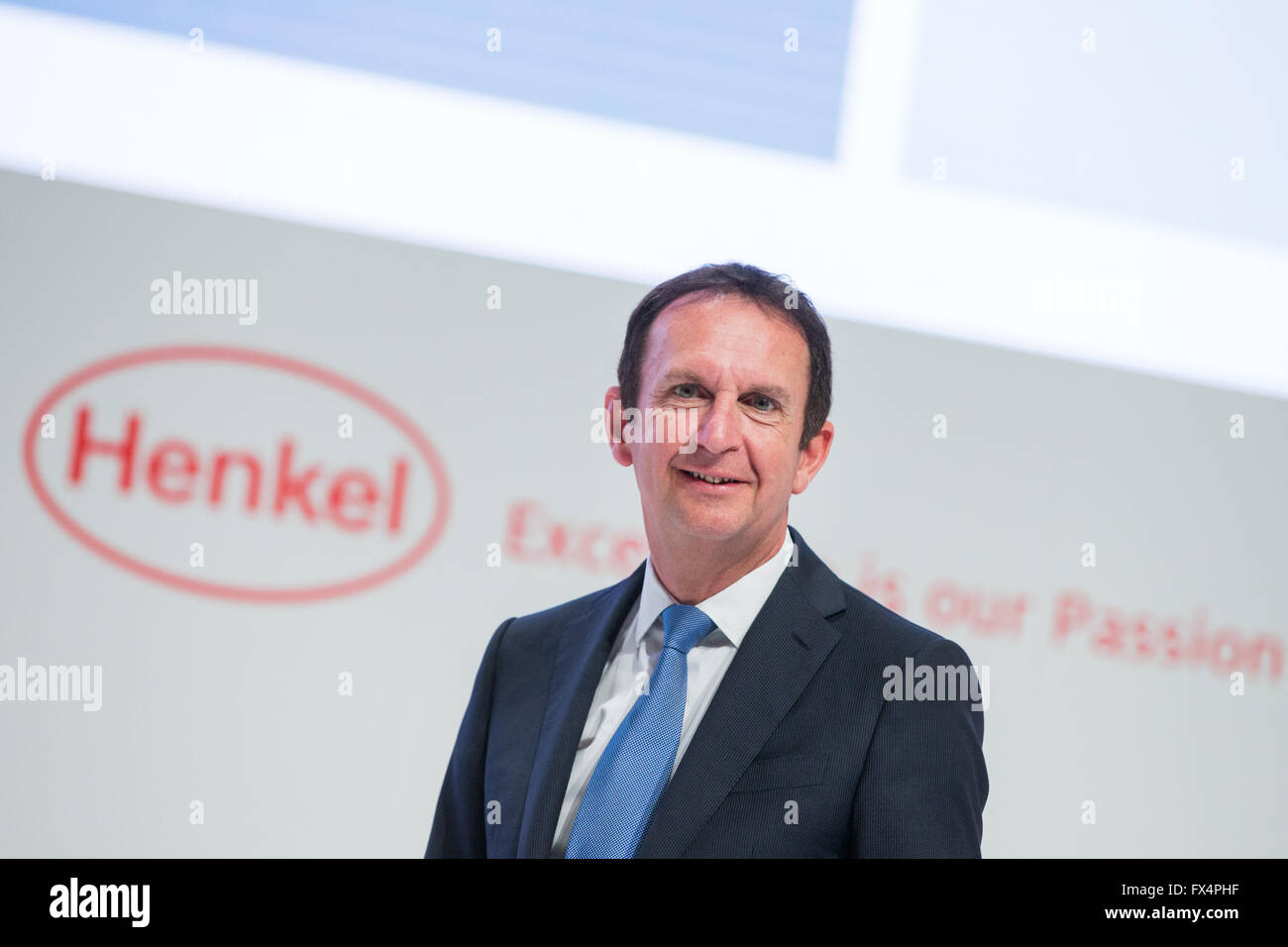 The designated CEO of Henkel, Hans Van Bylen, speaks at the Henkel ...