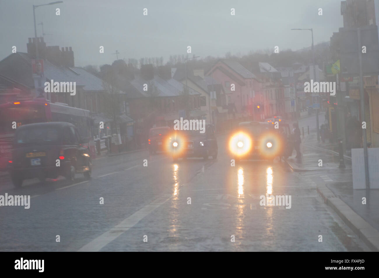 Belfast, Ireland. 11th April, 2016. UK Weather: Heavy Rain reduces ...