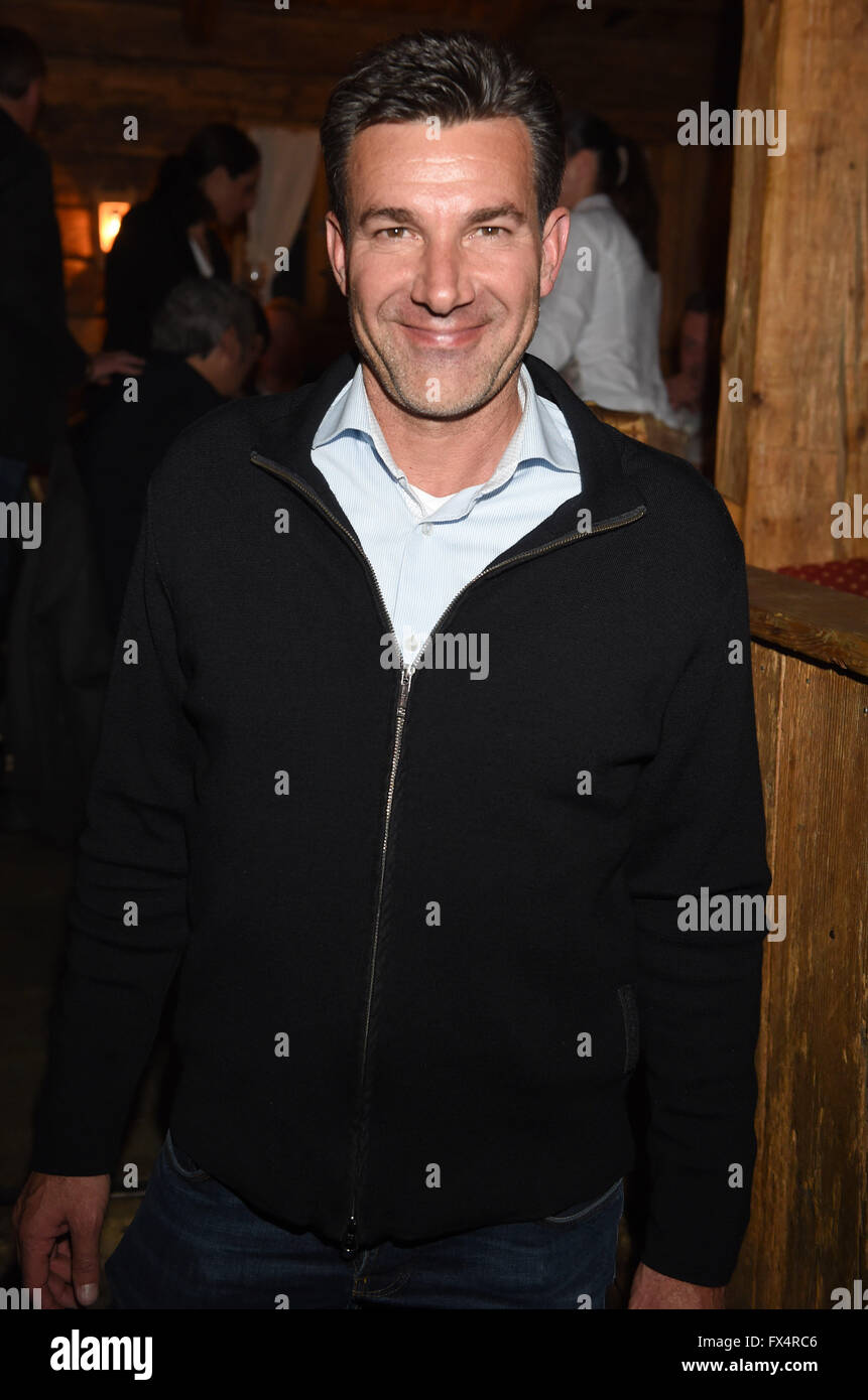 Ischgl, Austria. 10th Apr, 2016. Former tennis player Carl-Uwe Steeb ...