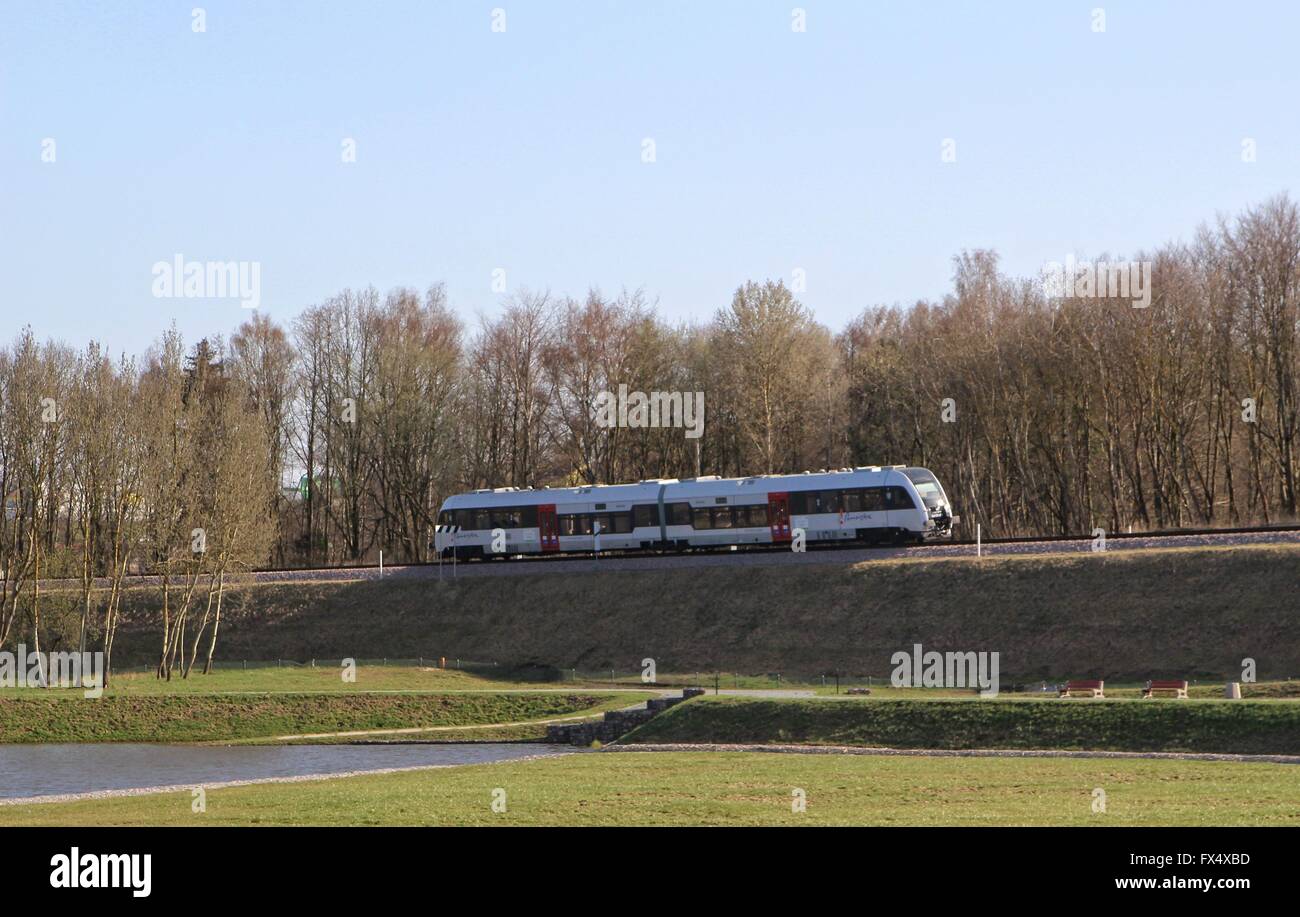 Gdansk, Poland 11th, April 2016 Polish PESA Atribo belonging to ...