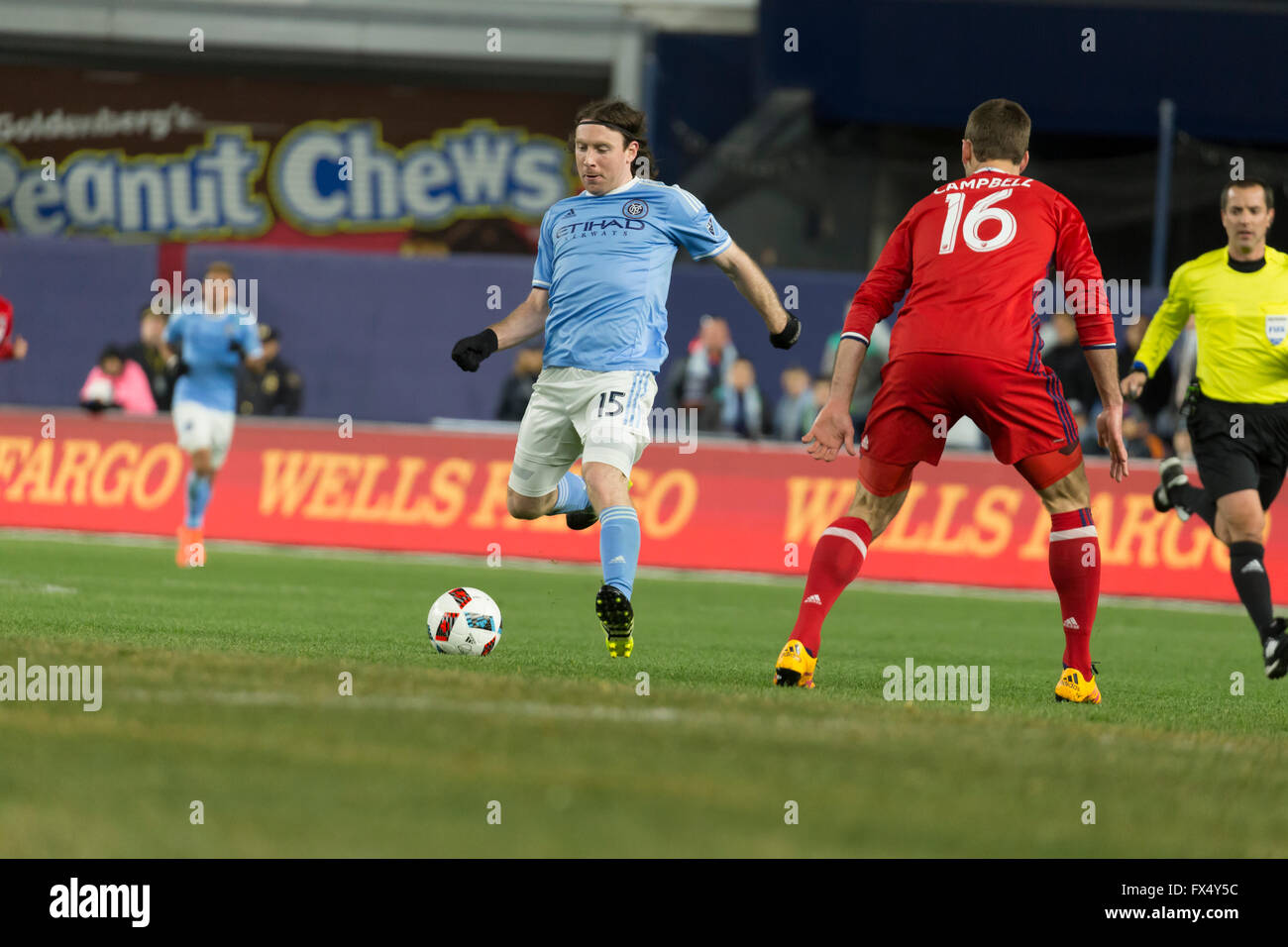 New York, NY USA - April 10, 2016: Thomas McNamara (15) of NYC FC ...