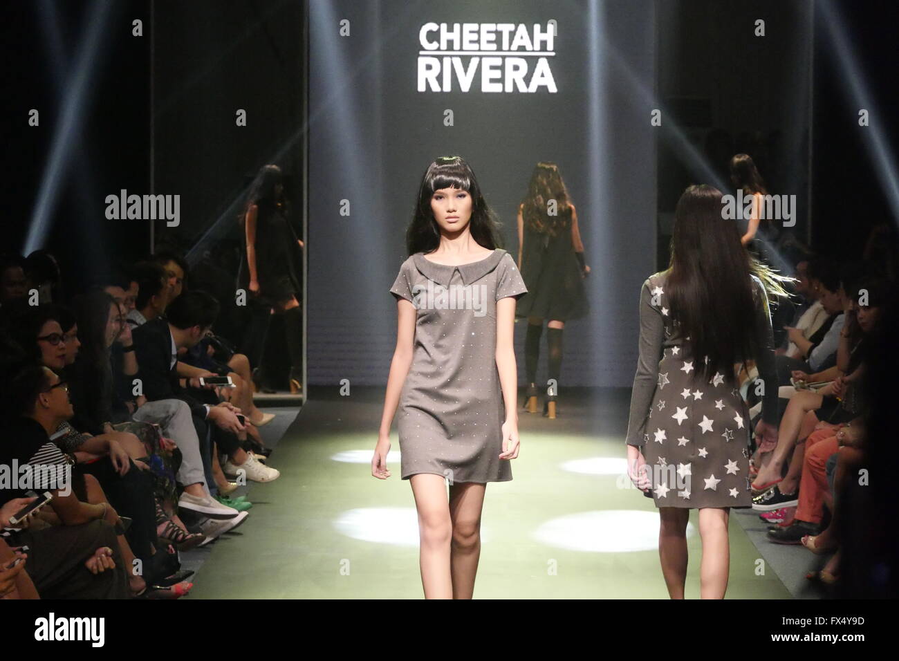 Manila, Phillipines. 11th Apr, 2016. Cheetah Rivera designs. Manila ...