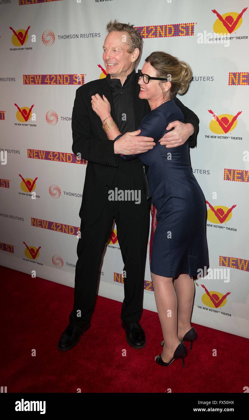 New York, NY, USA. 11th Apr, 2016. Bill Irwin, Sarah Long Solomon at ...