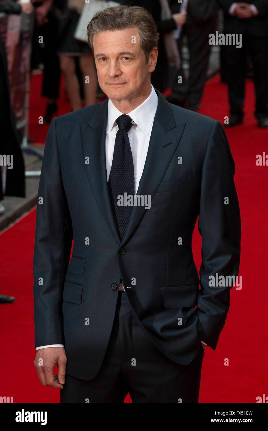 London, UK. 11th Apr, 2016. Colin Firth at UK Film Premiere of ‚Äú Eye ...