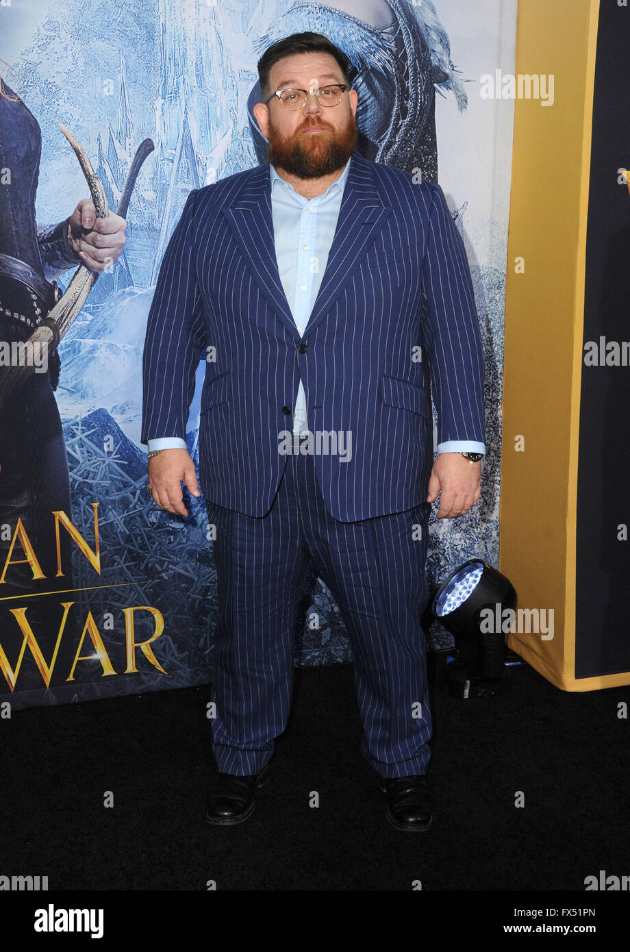 Los Angeles, California, USA. 11th April, 2016. Nick Frost. Arrivals ...