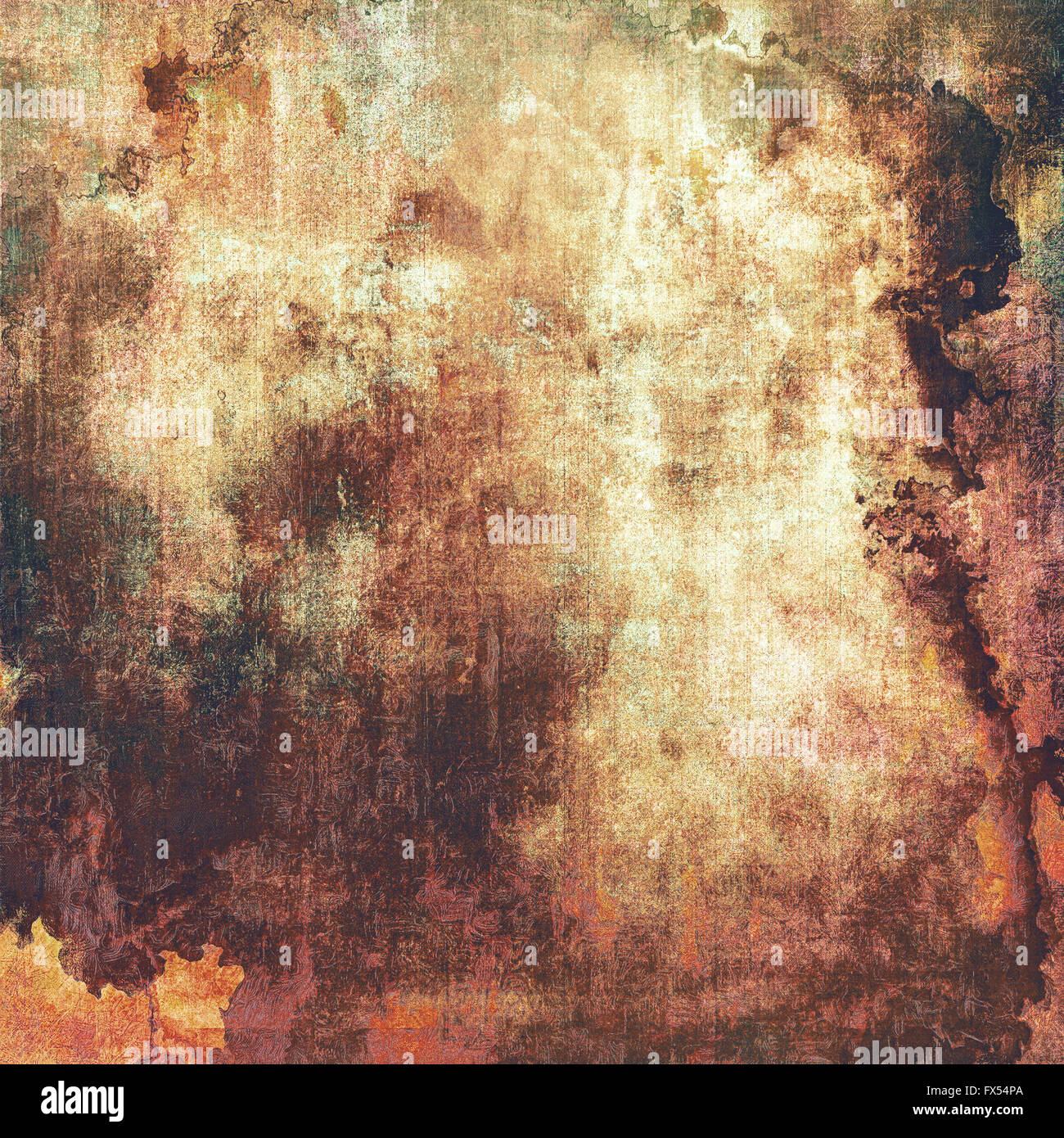 Grunge aging texture, art background. With different color patterns ...