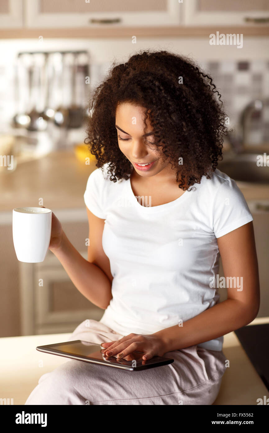 Close up girl drinking tea hi-res stock photography and images - Alamy