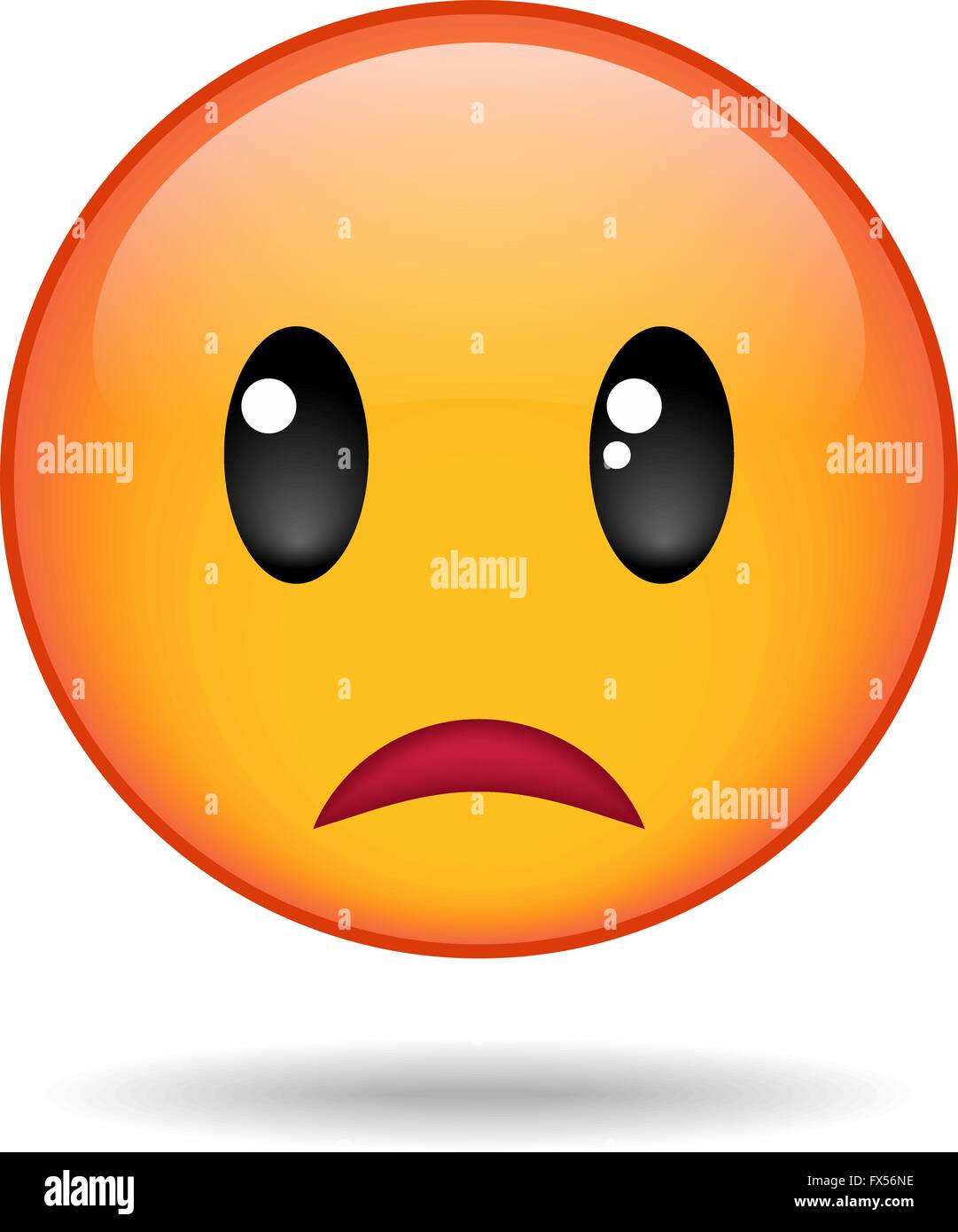 yellow round emoticon Stock Vector Image & Art - Alamy
