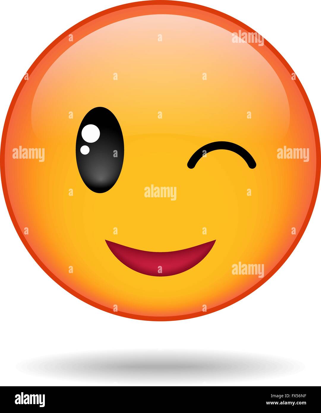 yellow round emoticon Stock Vector Image & Art - Alamy