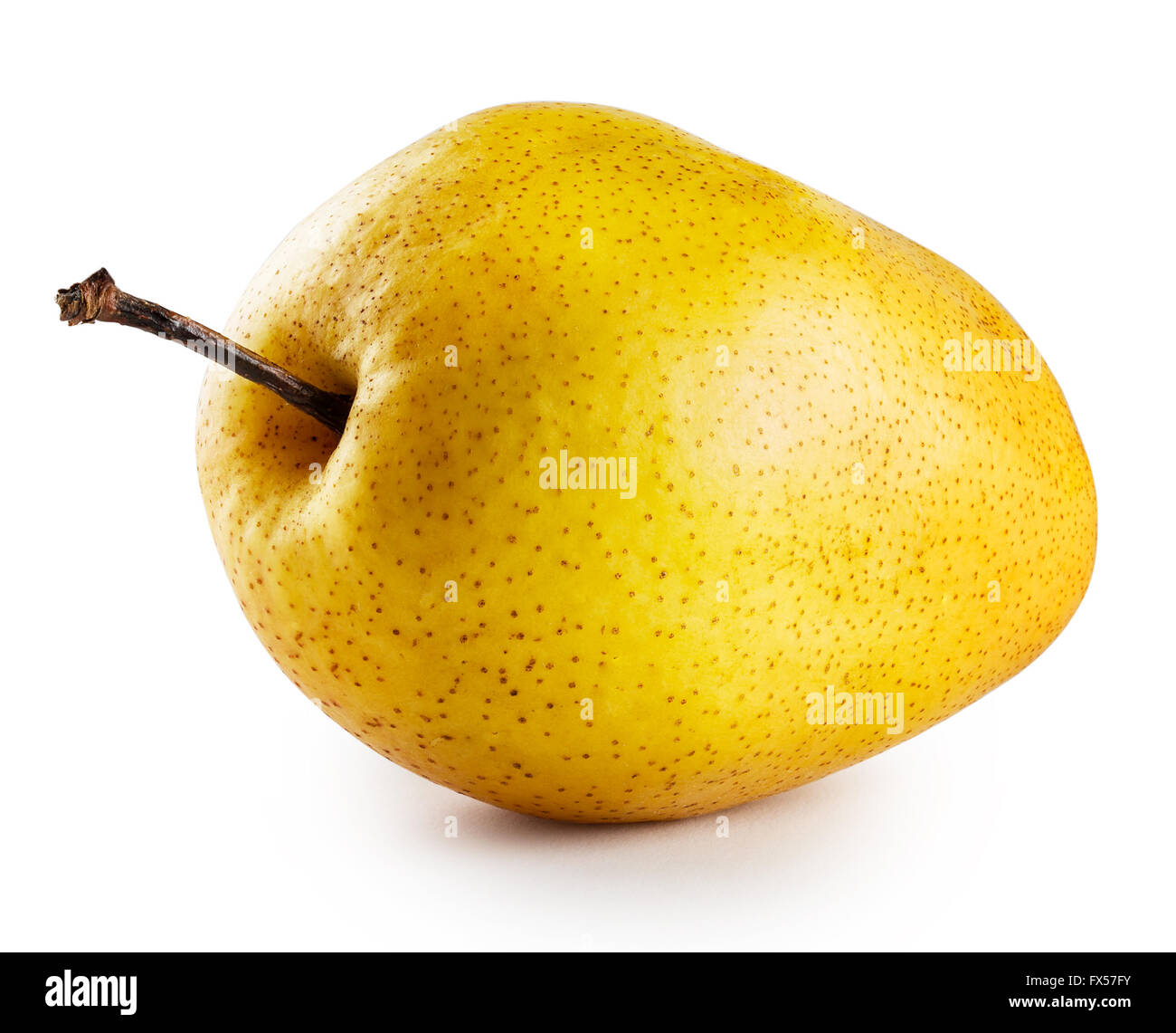Yellow pear with handle isolated on white background Stock Photo - Alamy