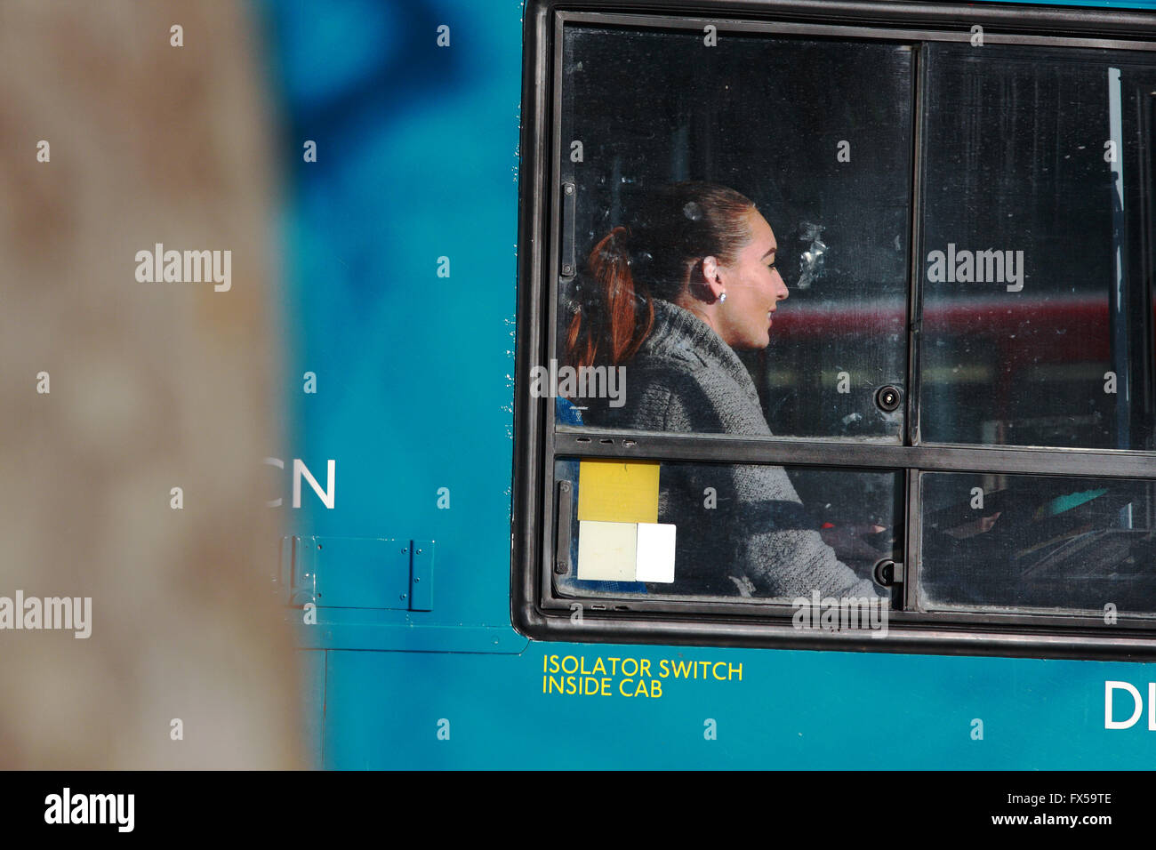 Female bus driver uk hi-res stock photography and images - Alamy