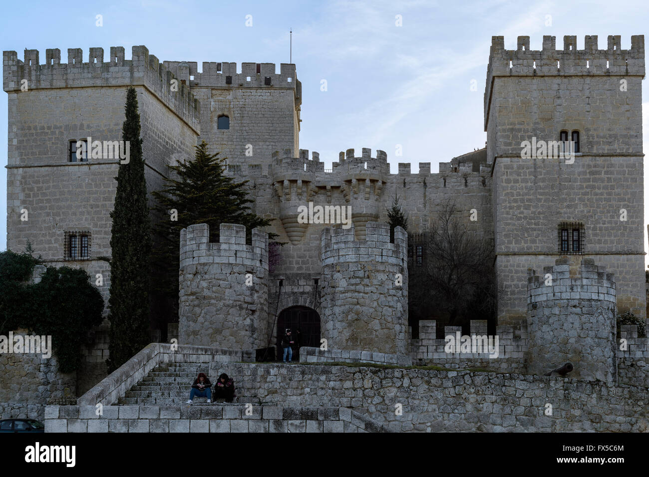 Medieval architecture castle ampudia hi-res stock photography and ...