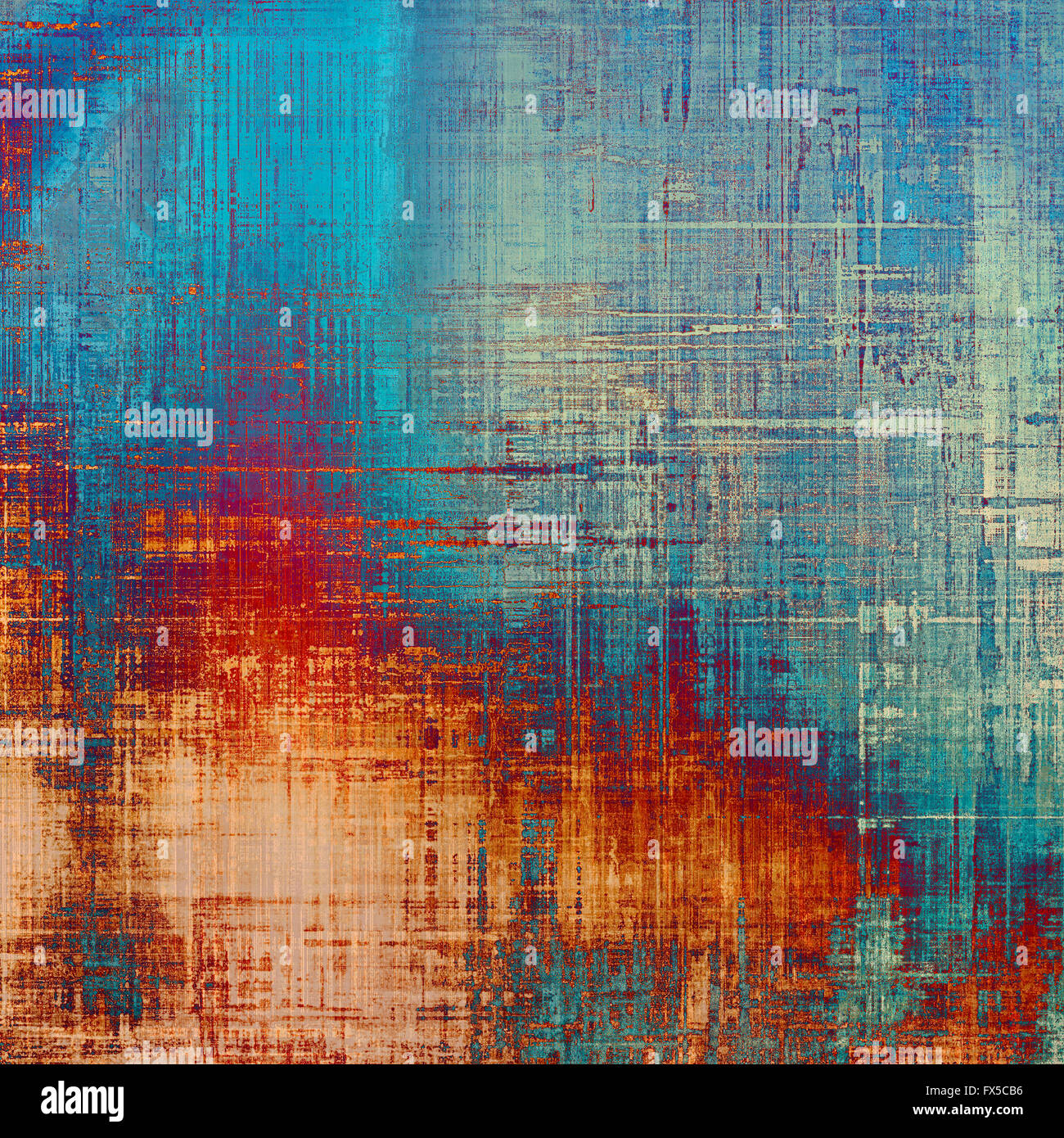 Grunge texture. With different color patterns: yellow (beige); blue ...