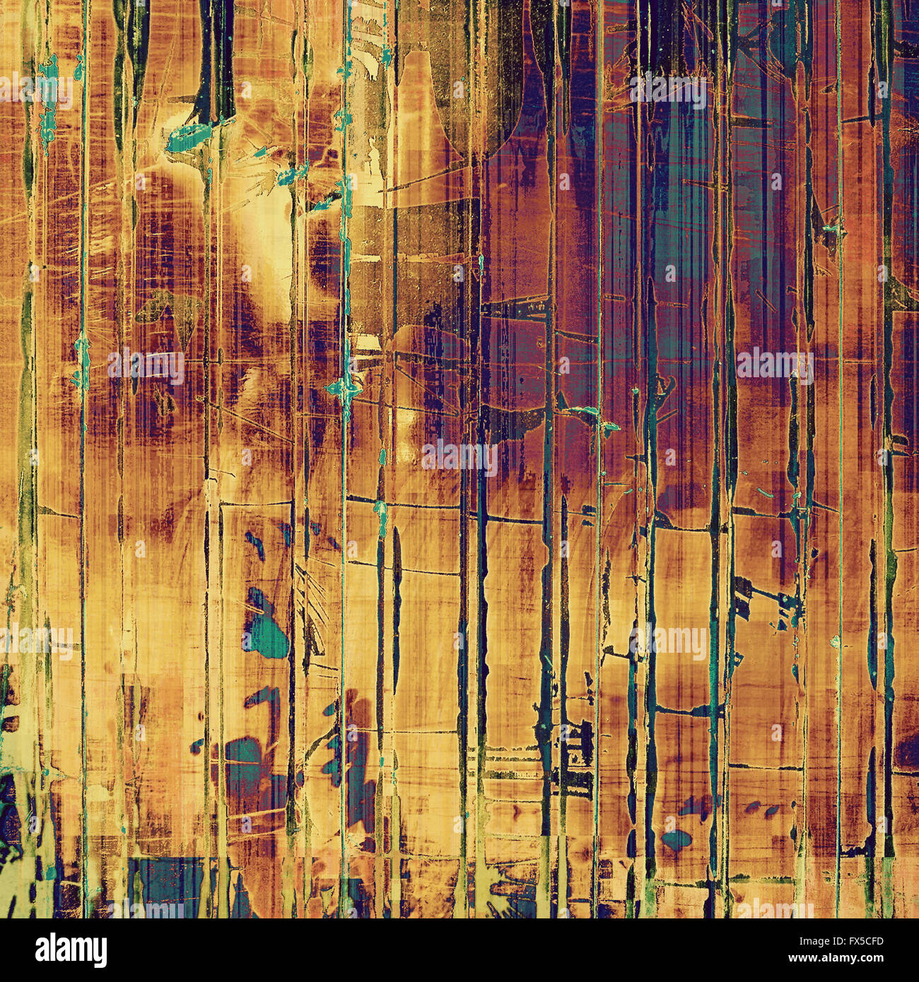 Old-style background, aging texture. With different color patterns ...