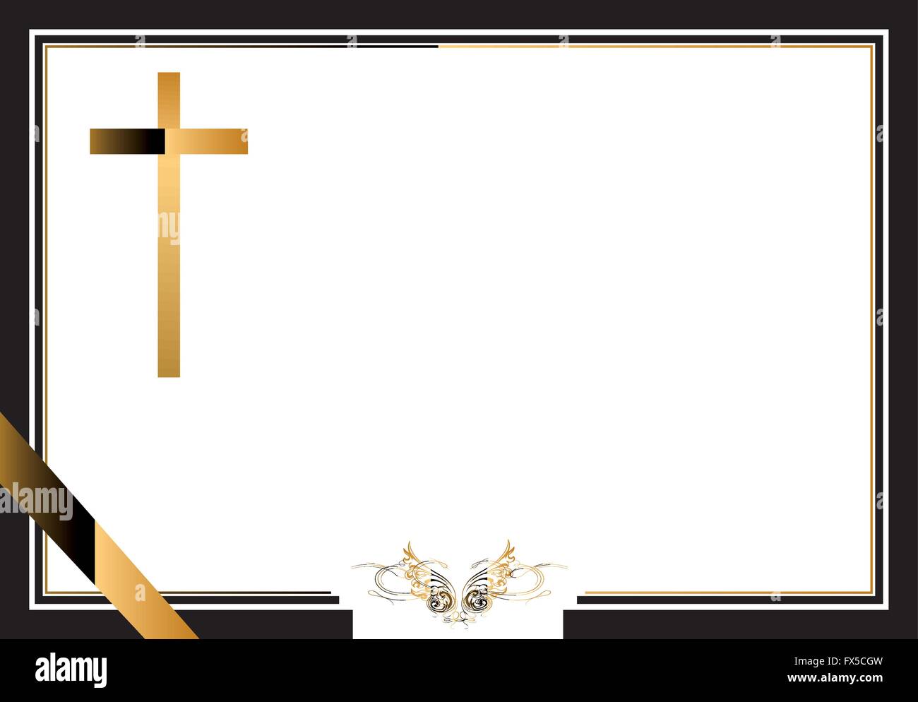 Christian Cross Page Border